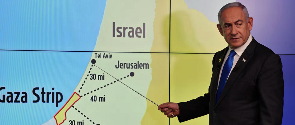 netanyahu-gaza-mapa - Fernando Díaz Villanueva
